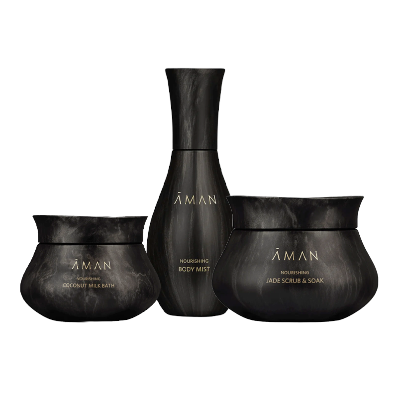 AMAN Ultimate Bathing Ritual Collection - Milk Bath, Scrub & Body Mist ...